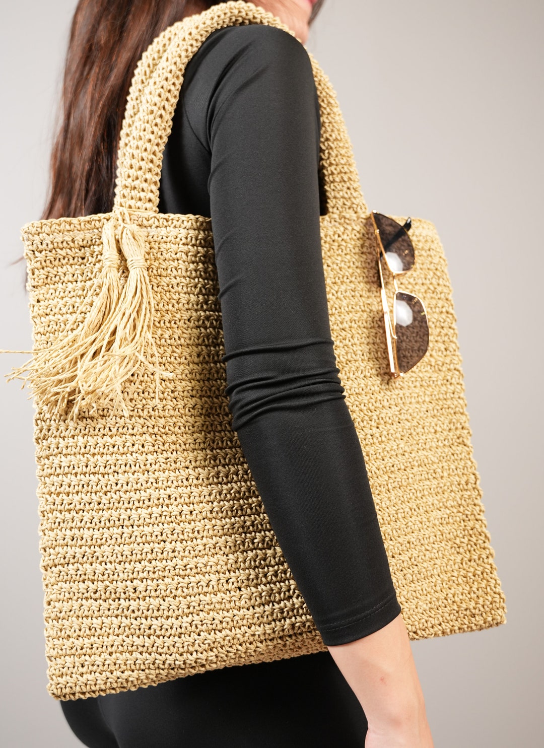 Handmade Paper Rope Bag, Helios, Summer Women Bag, Shoulder Bag ...