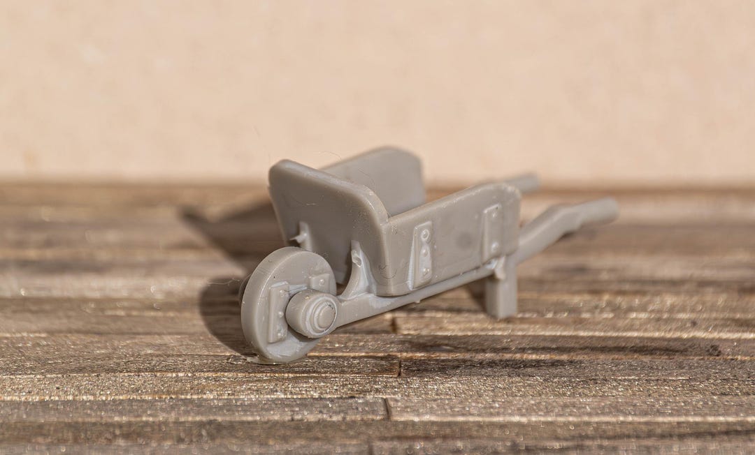 DIY Wheelbarrows in G/O/S/HO/N (1/22.5, 1/48, 1/64, 1/87, 1/160) Scale ...