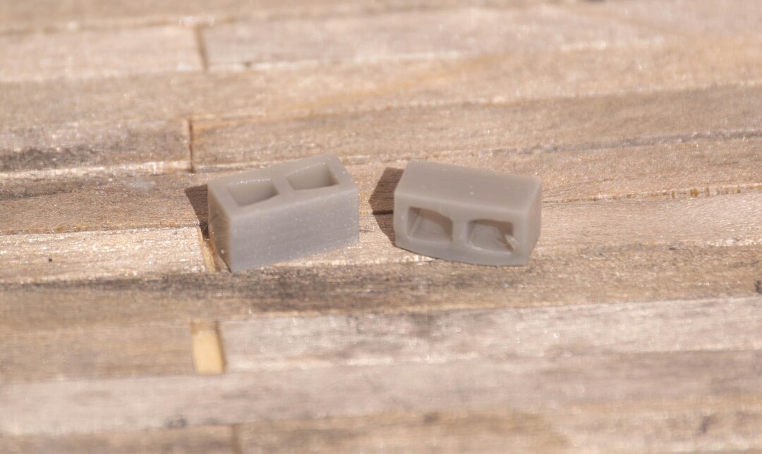 DIY Set of 25+ Cinder/concrete Blocks (2 Holes) in G/O/S/HO (1/22.5, 1/ ...