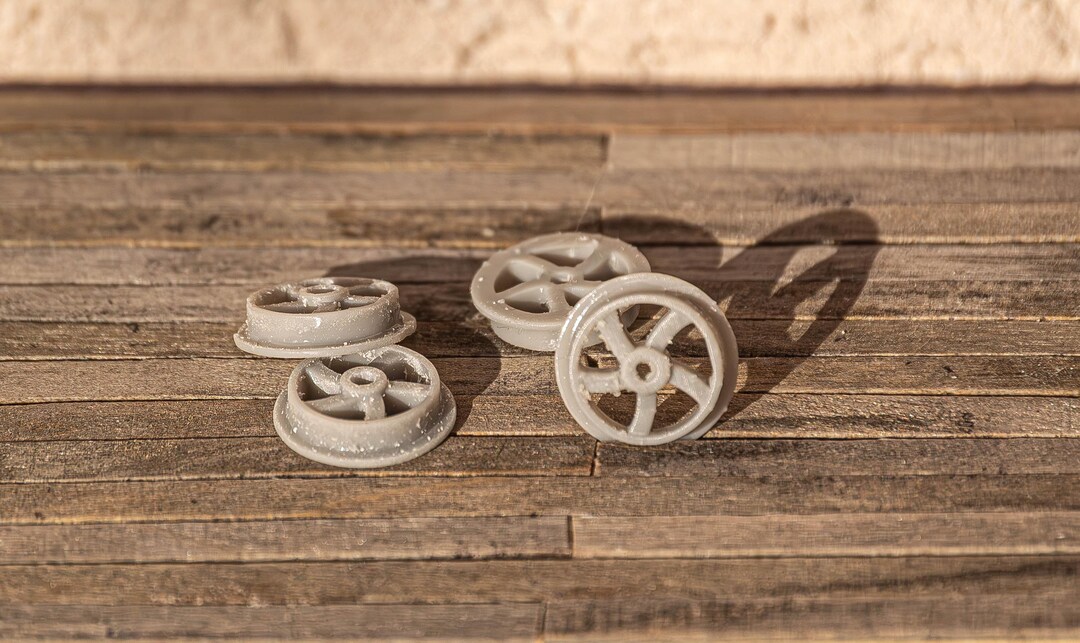 DIY Push Mine Cart Wheels in G/O/S/HO/TT/N (1/22.5, 1/48, 1/64, 1/87, 1 ...