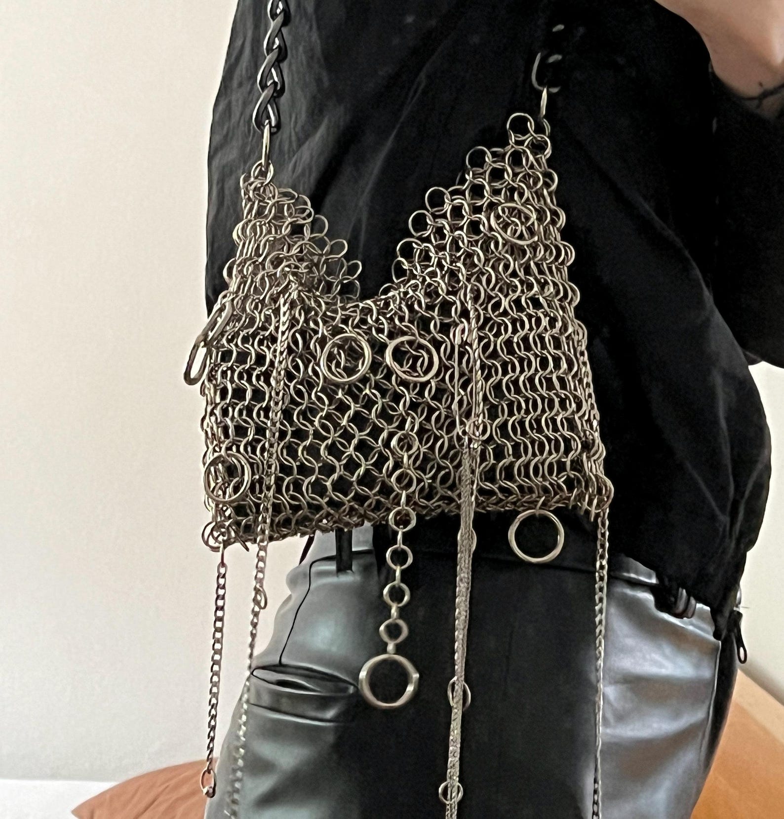 Battle Chainmail Bag | Steel Purse Made Using Medieval Techniques - Etsy