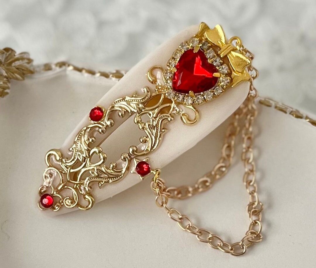 Pink Heart Princess Barrette Hair Clip Hair Accessory Party Dress ...