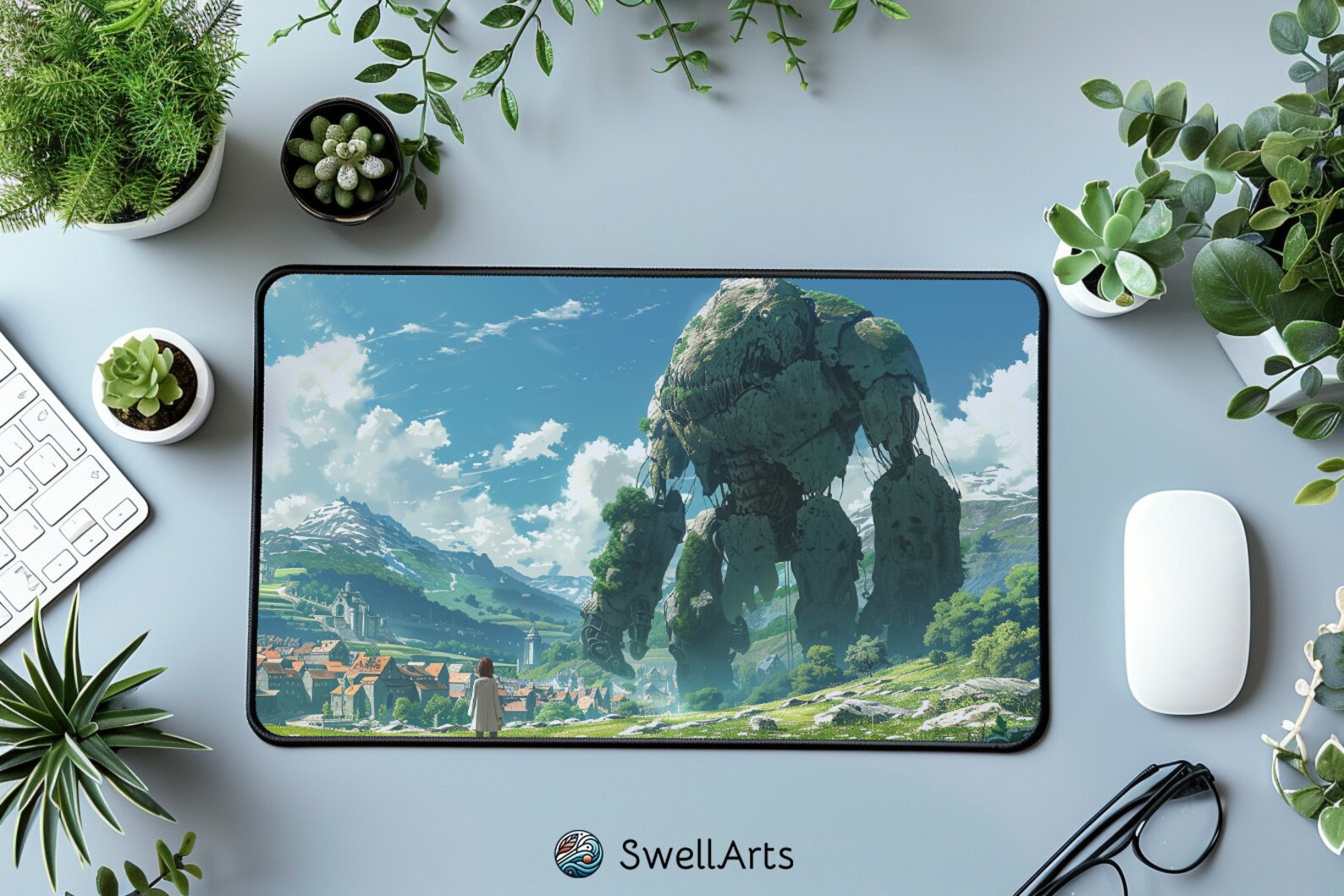 Giant Golem Desk Mat in Anime Style for Women and Men Ideal for Gifts ...