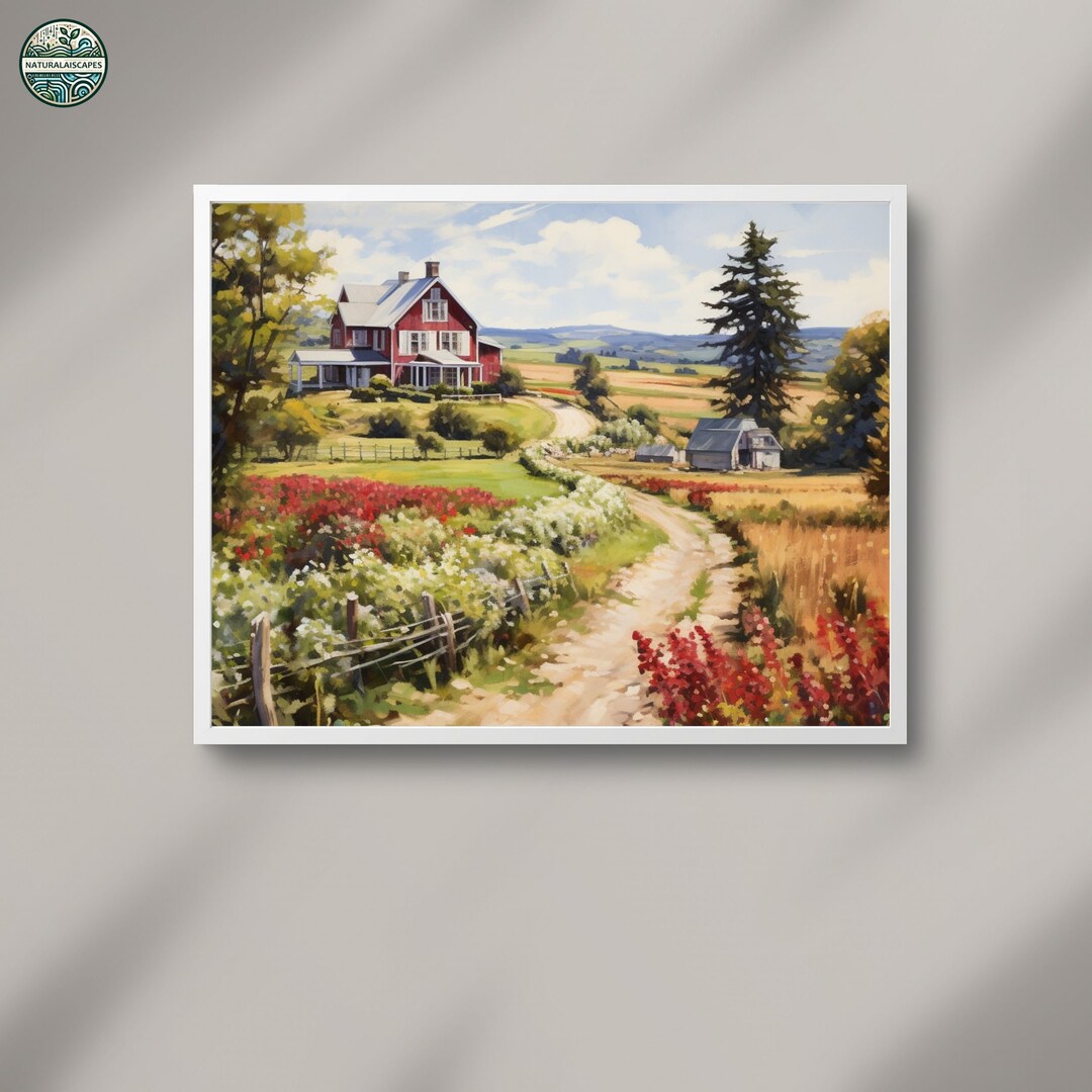 Harvest Berry Homestead Quintessential Country Living Canvas Etsy's ...