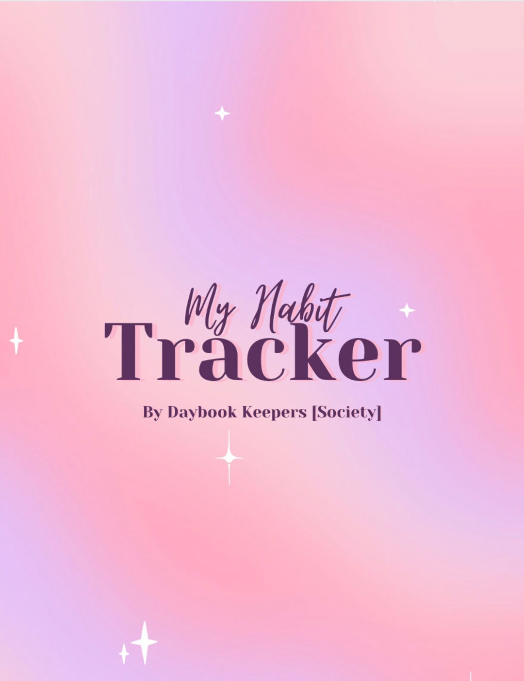 My Habit Tracker pink Aesthetic. IMMEDIATE DOWNLOAD PRINTABLE - Etsy