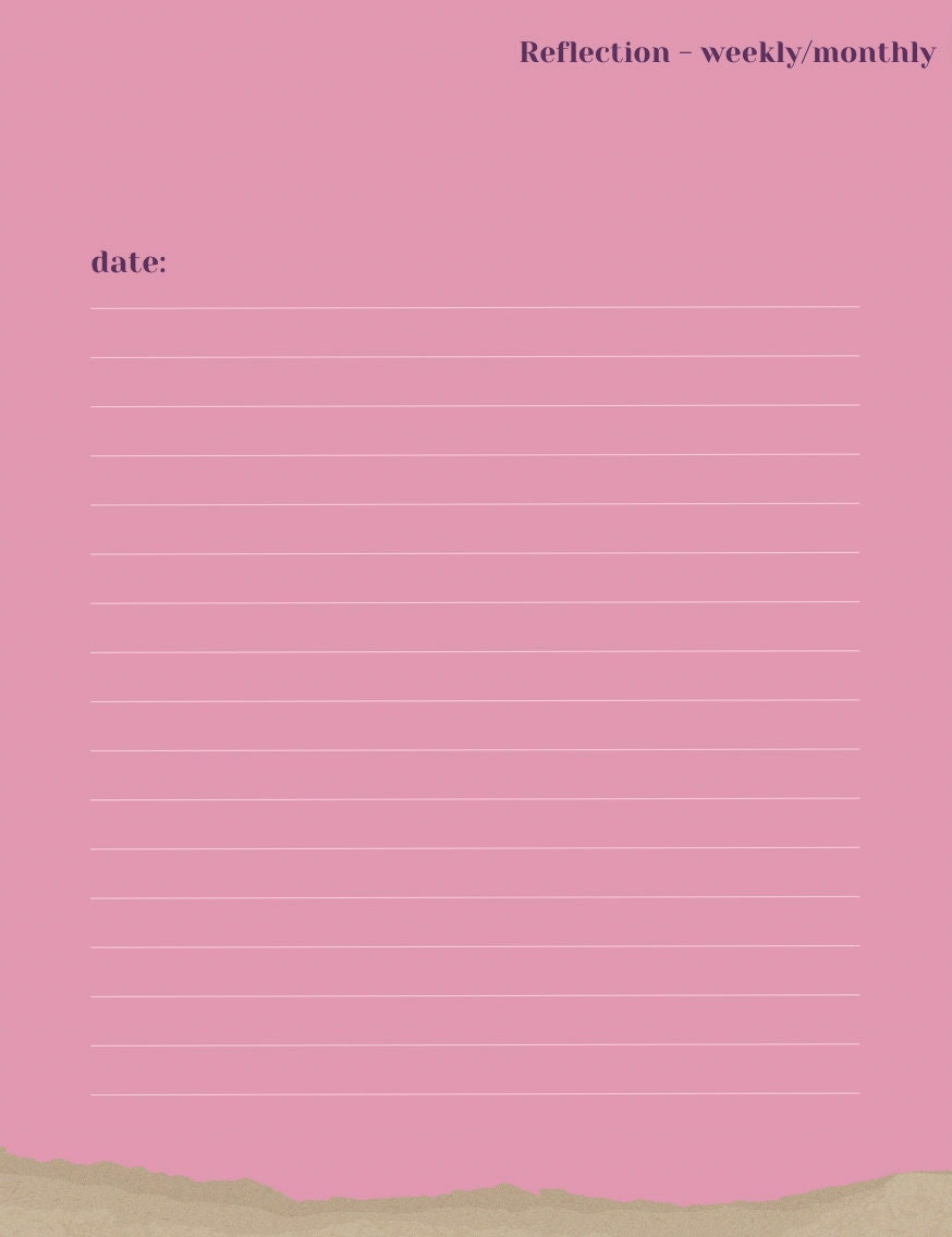 My Habit Tracker pink Aesthetic. IMMEDIATE DOWNLOAD PRINTABLE - Etsy