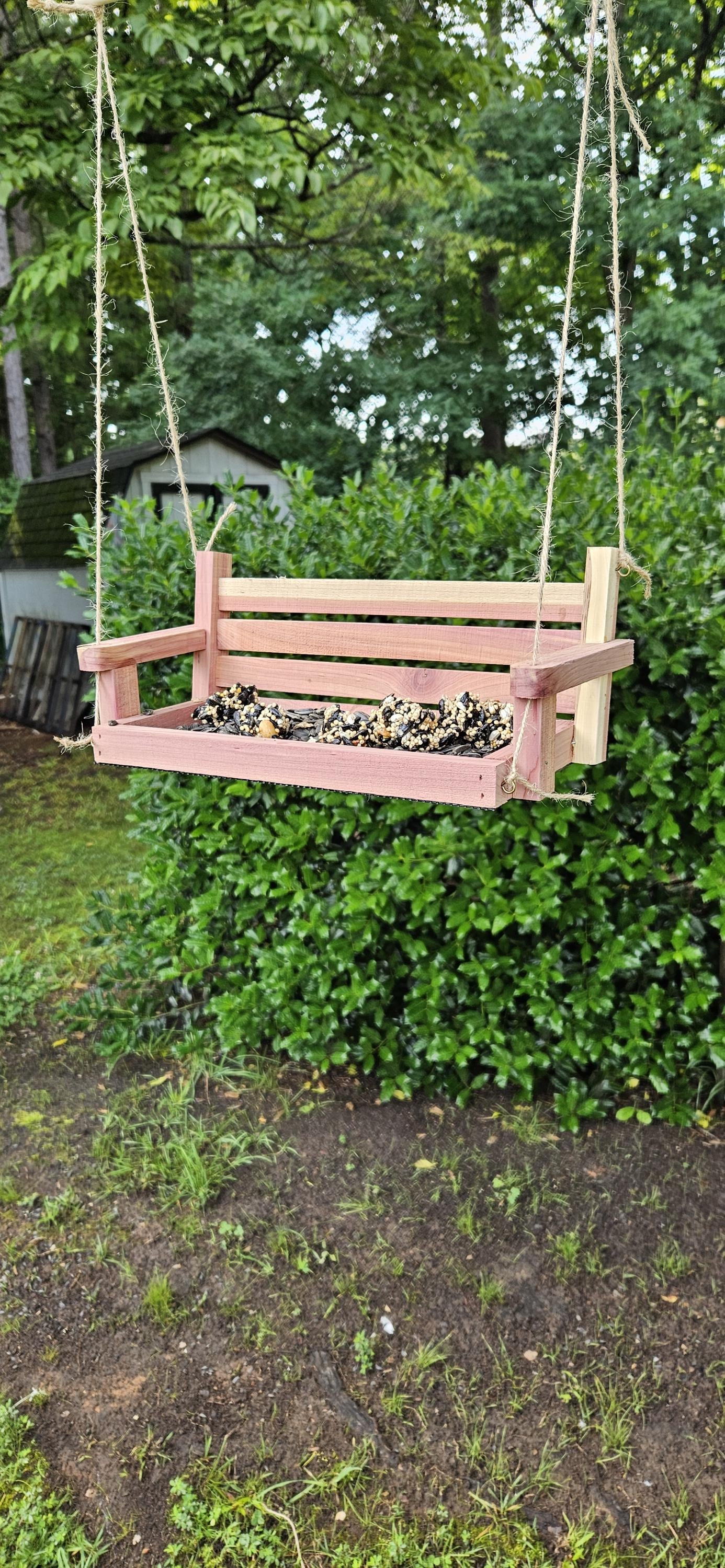 Porch Swing Bird Feeder - Etsy