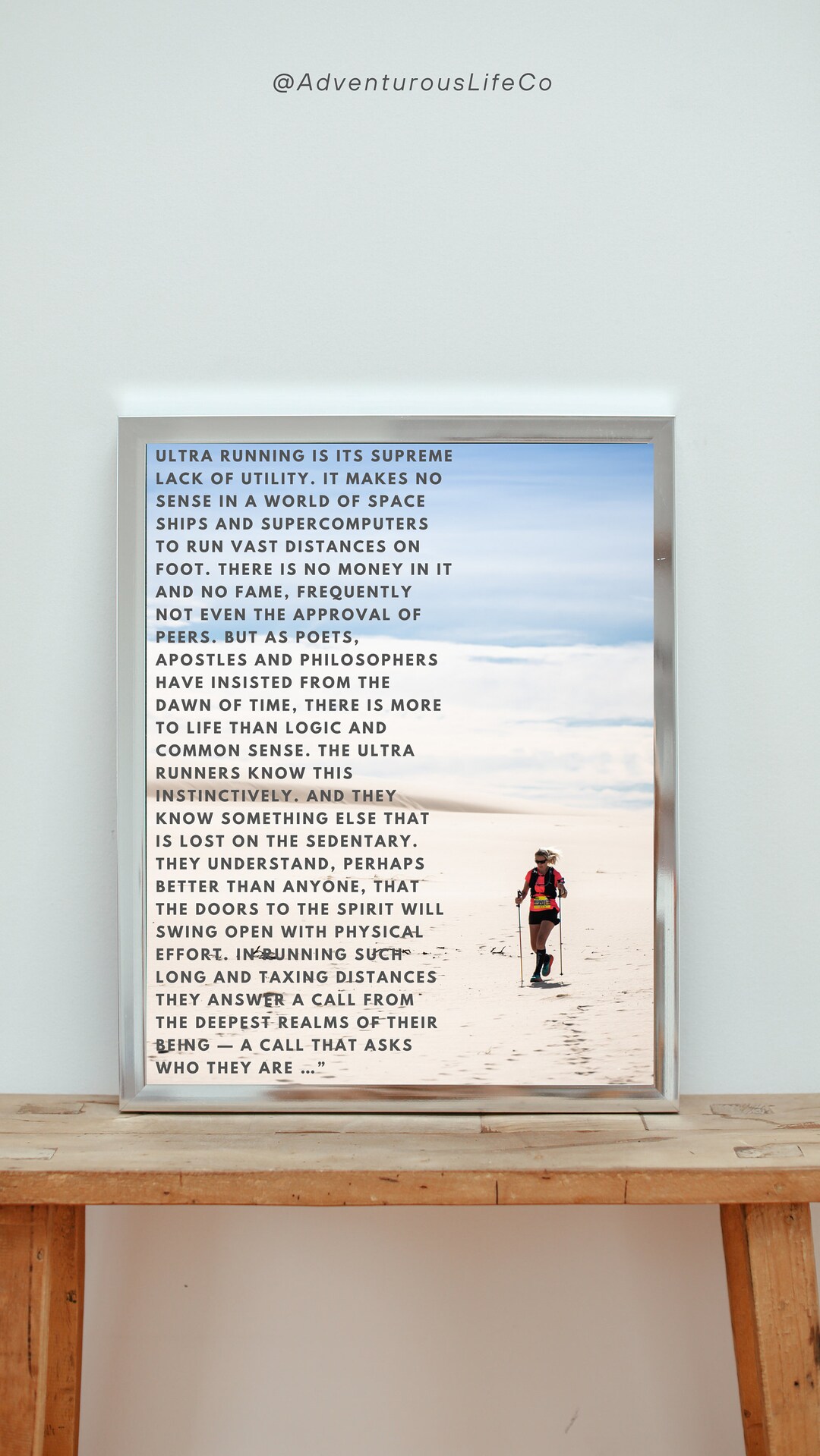 Ultra Trail Running Poster - Etsy