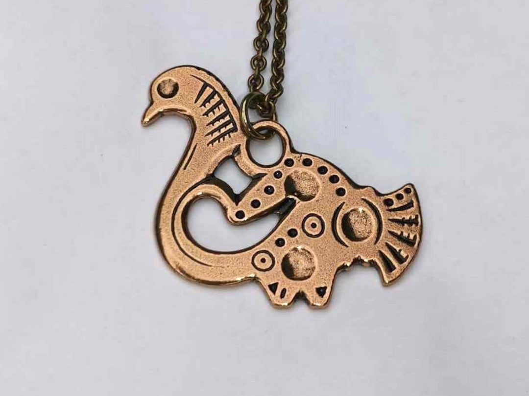 Kalevala Koru Necklace Bronze Pendant Tampereen Lintu Bird Nordic ...