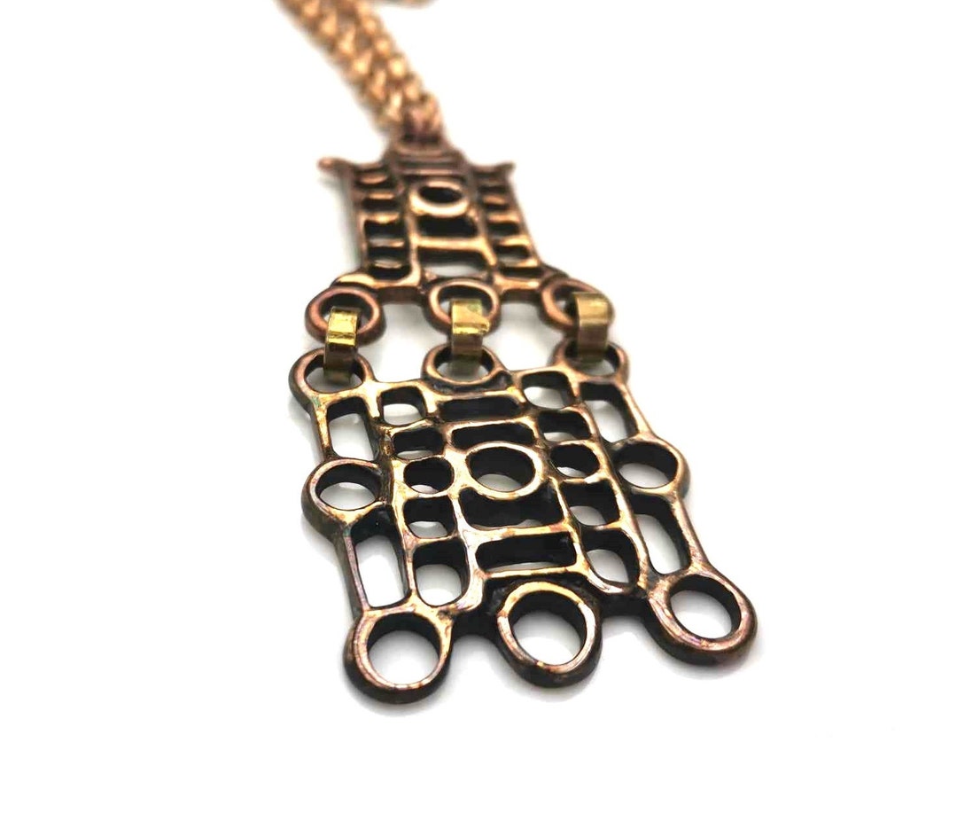 David Andersen Necklace Vtg Pendant Design Norway Bronze UNI D-A ...