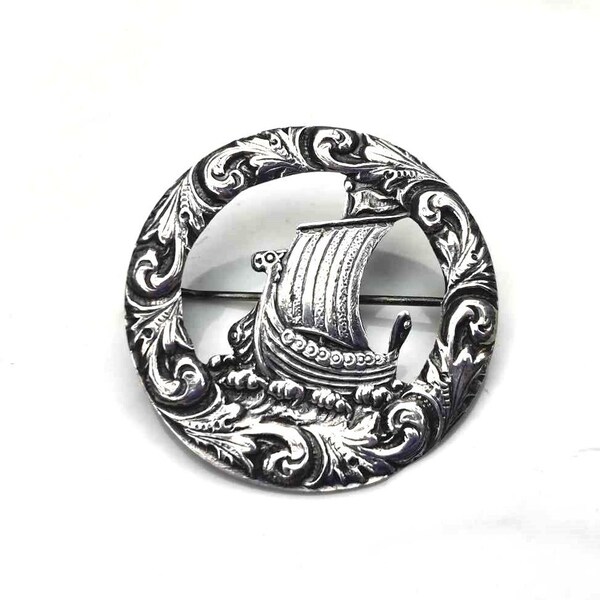 Viking Ship Pin - Etsy