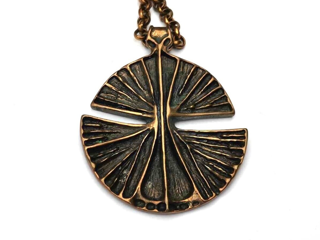 David Andersen Necklace Pendant Vtg Design Norway Bronze UNI D-A ...