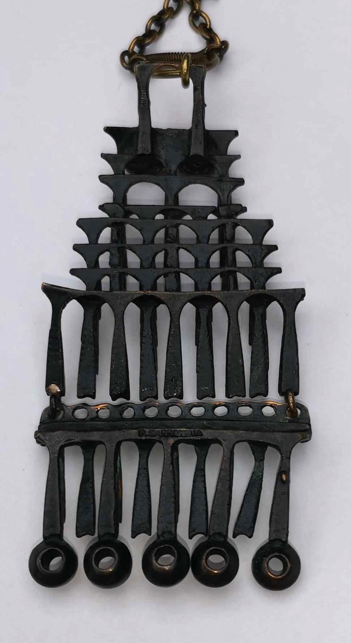 Pentti Sarpaneva Necklace Vtg Bronze Owl Pendant Finland Nordic Finnish ...