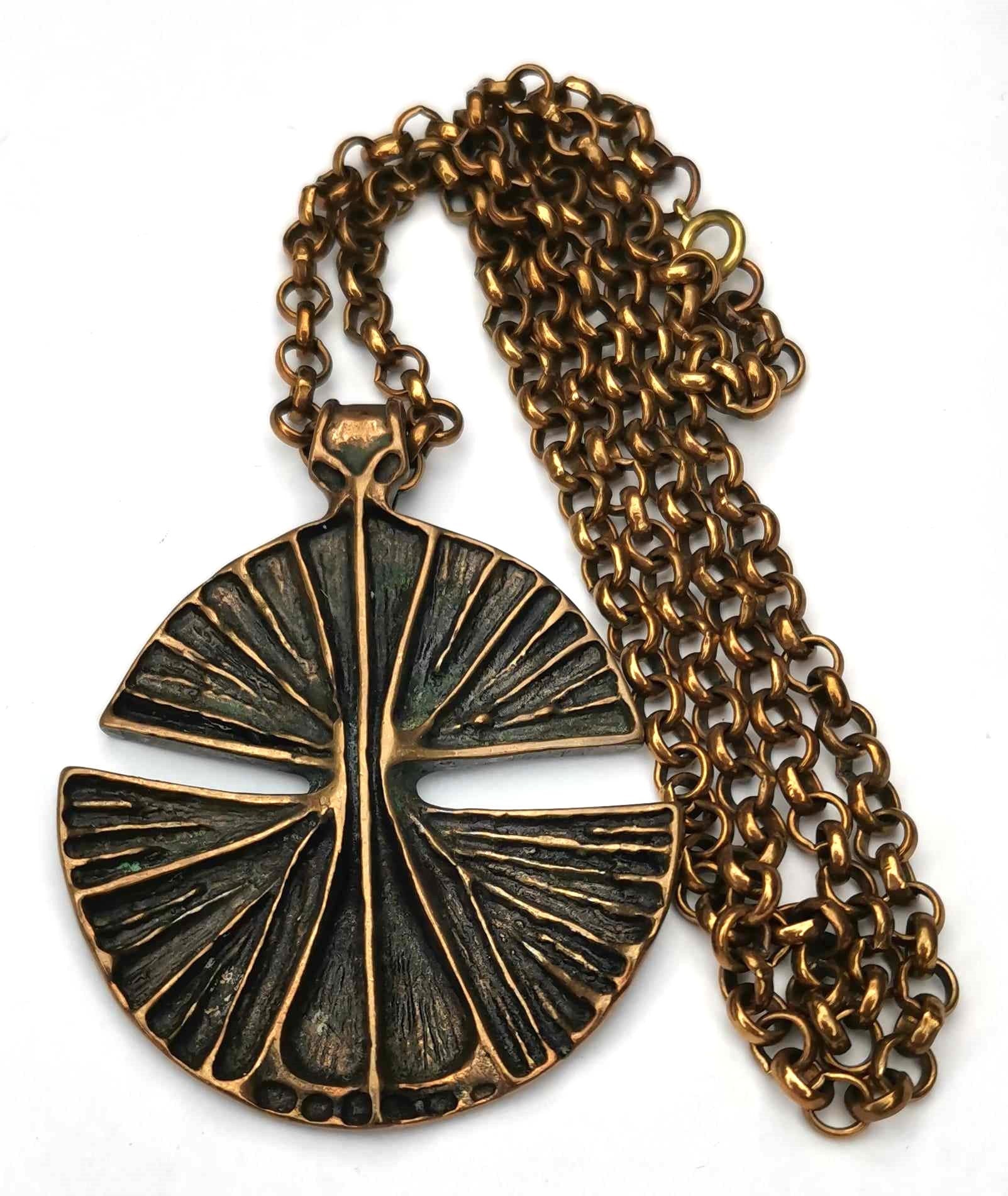 David Andersen Necklace Pendant Vtg Design Norway Bronze UNI D-A ...