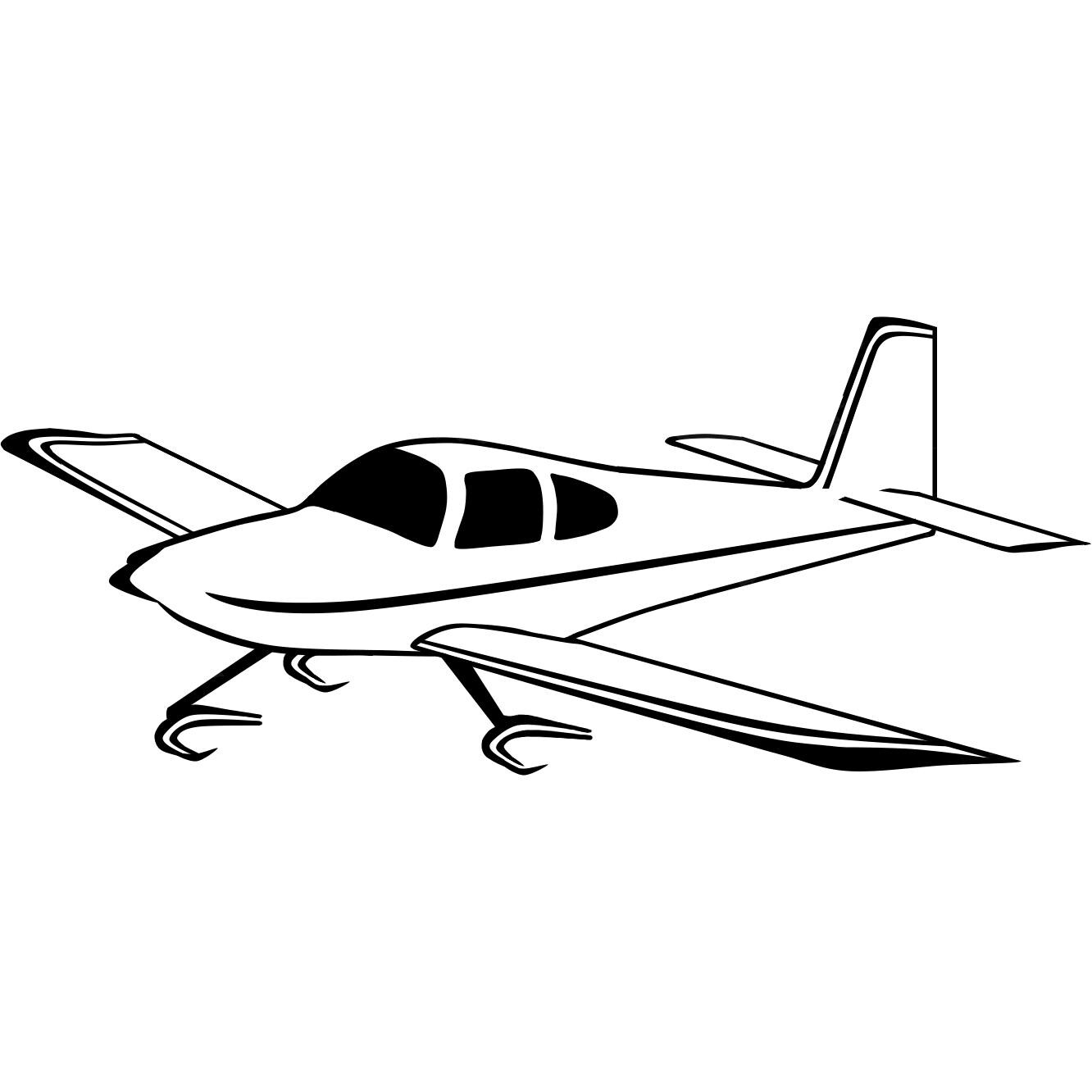 Van's Aircraft Rv-10 Outline Image, PNG, JPG, SVG. Cricut, Silhouette ...