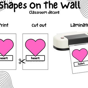 Classroom Decore Math, Shapes to Display on the Wall, Digital Download ...