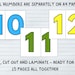 Colorful Numbers From 1 to 12, Display on Classroom Wall, Use in ...