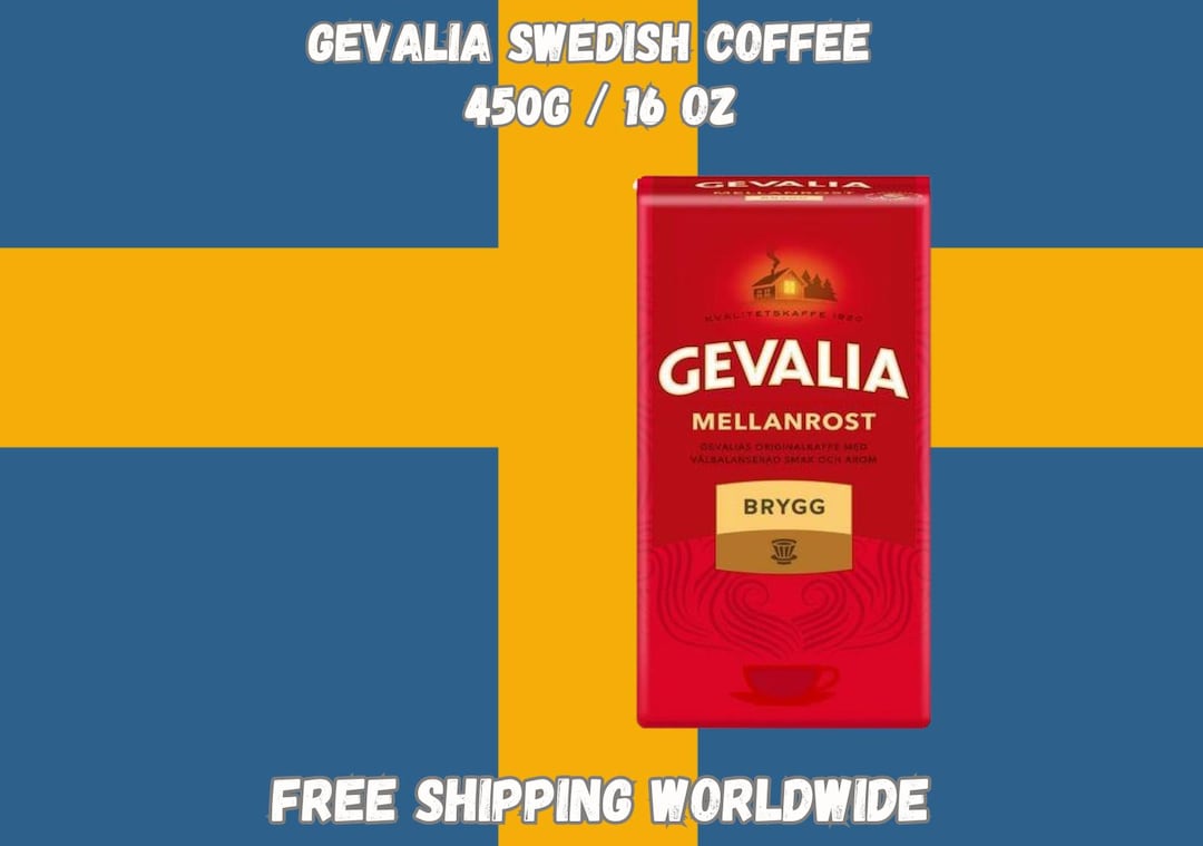 Gevalia Swedish Coffee: Medium Roast Arabica Beans (16 Oz) - Etsy