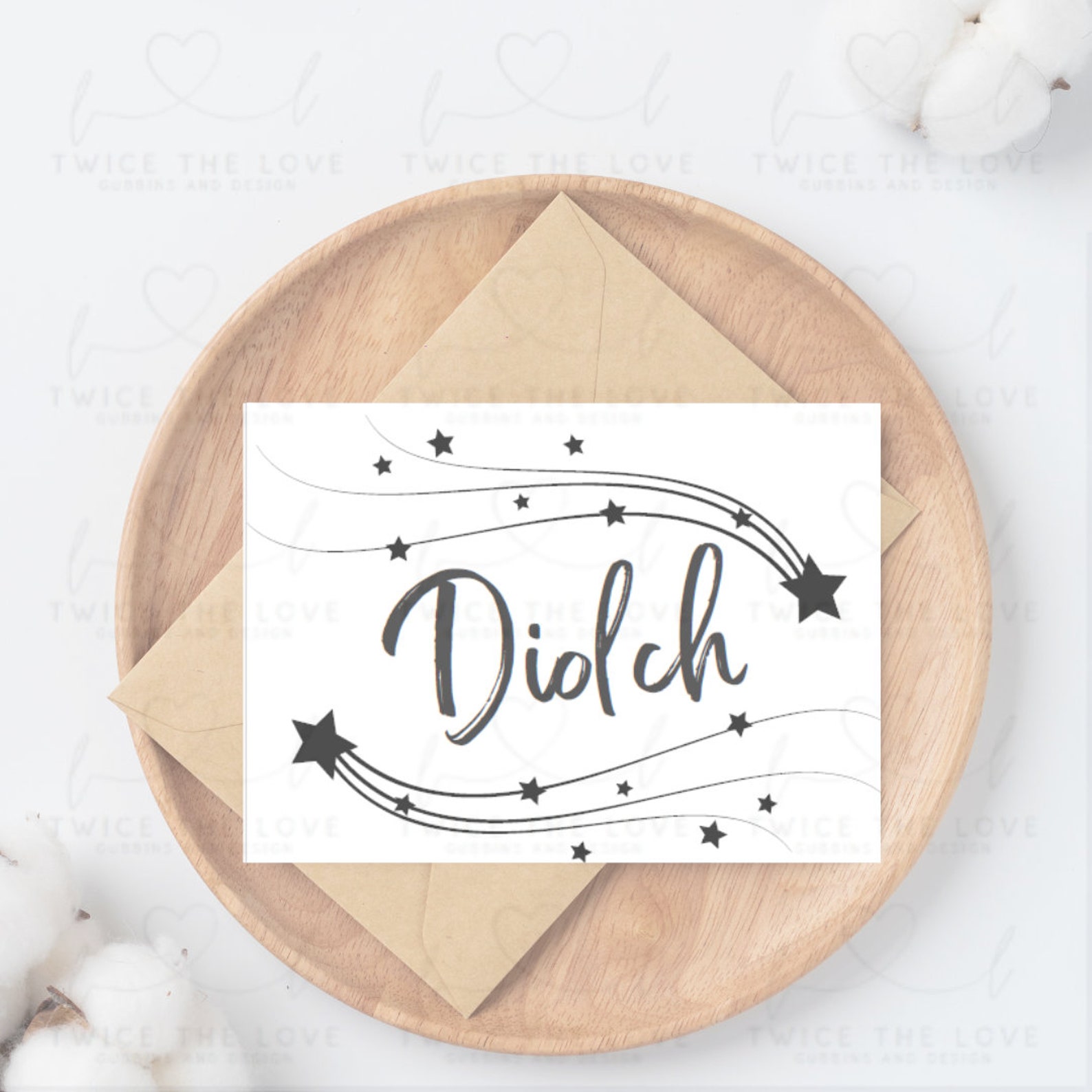 Welsh Thank You Cards Diolch in 5x Star Designs DIGITAL FILES - Etsy
