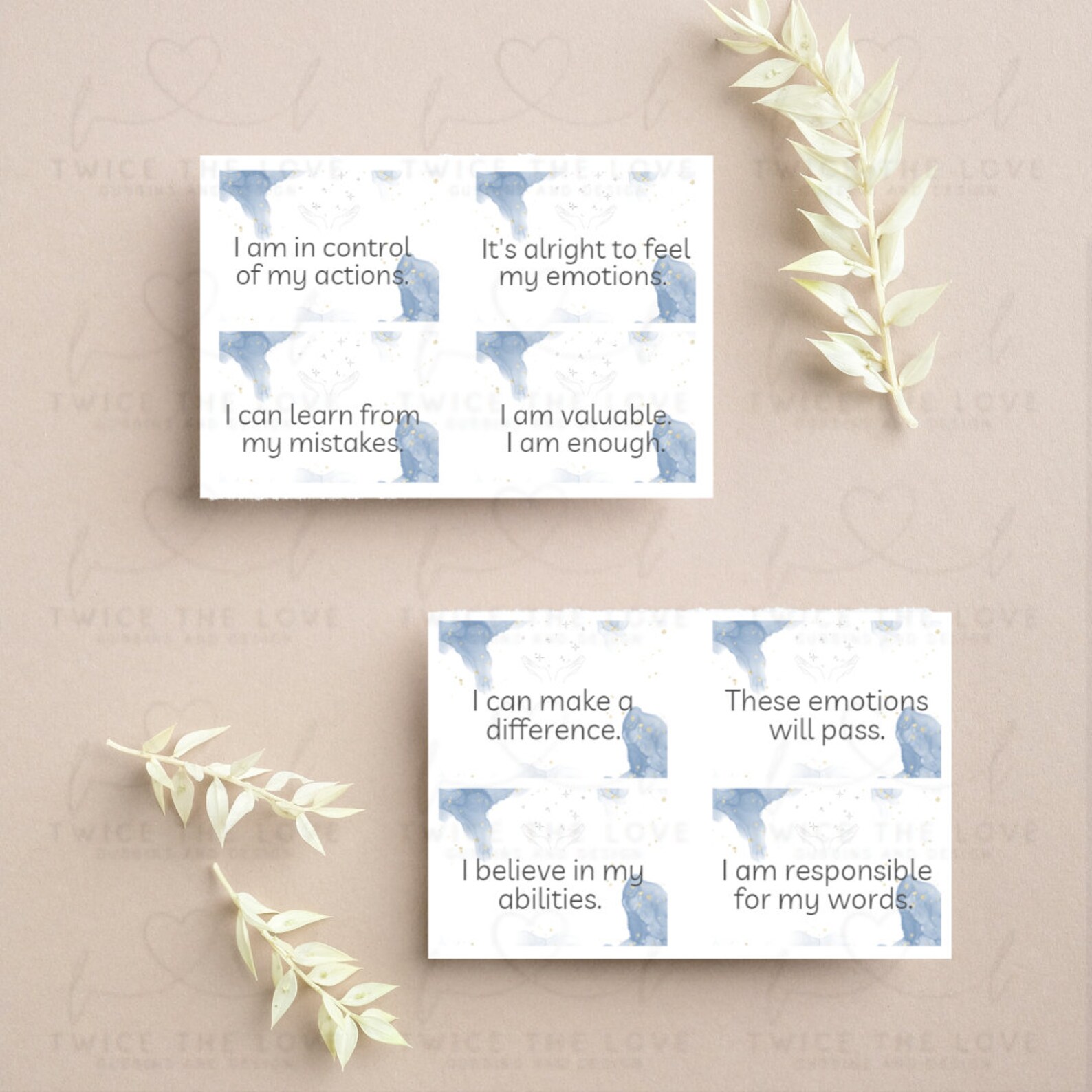 16 Affirmation Cards Printable With Daily Manifestation Planner and ...