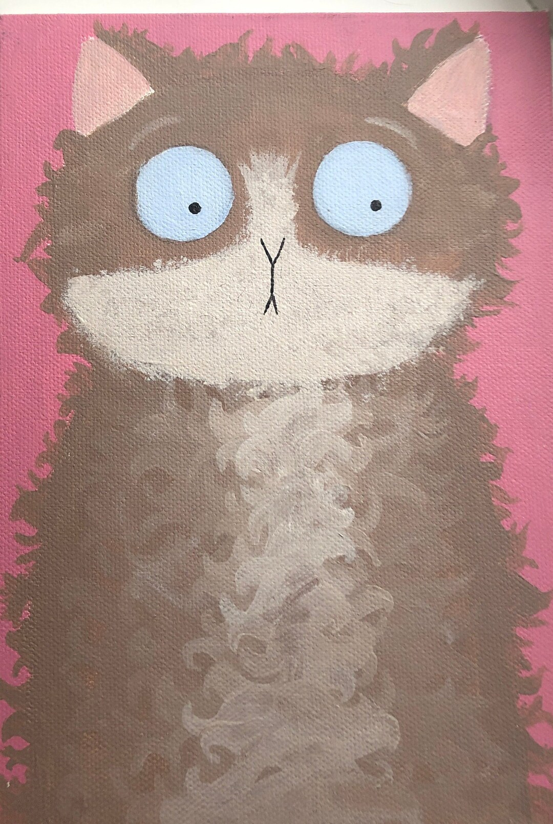Timmy the Cat Acrylic Painting on Canvas Board Decoration Gift for ...