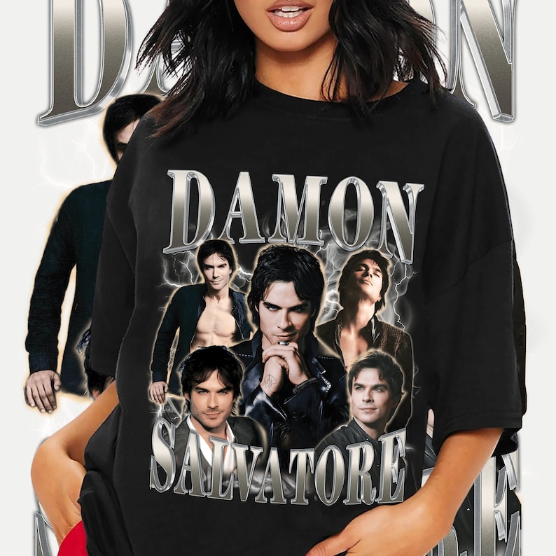 Custom Famous Tee, Damon Salvatore Shirt, Damon Salvatore Sweatshirt ...