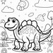 Fun, Custom-made Dinosaur Coloring Pages for Kids! Printable, Perfect ...