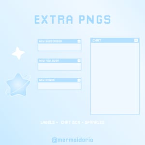 Blue Pastel Cyber Celestial Stream Package | Stream Overlays | Twitch ...