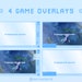 Blue Bows Heart Twitch Stream Package | Stream Overlays | Twitch Panels ...