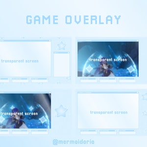 Blue Pastel Cyber Celestial Stream Package | Stream Overlays | Twitch ...