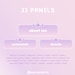 Purple Pink Flower Twitch Stream Package | Stream Overlays | Twitch ...