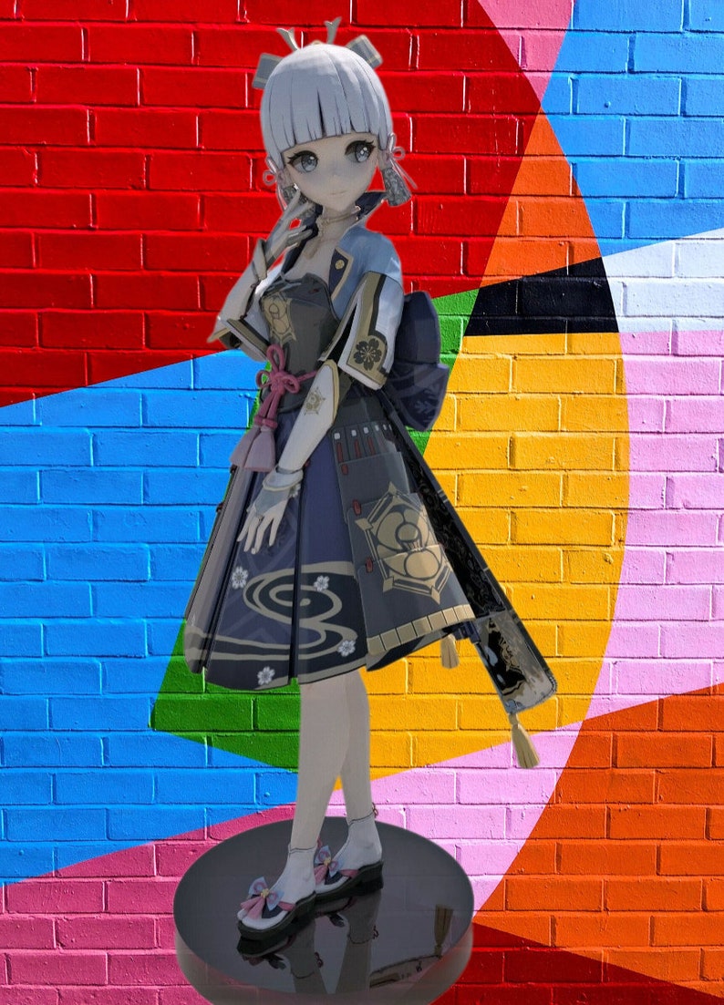 Genshin Impact Kamisato Ayaka 3D Print Model File Genshin Girl STL File ...