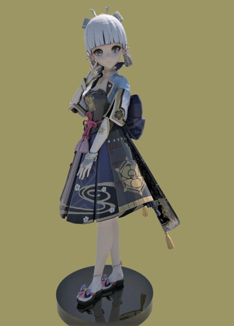 Genshin Impact Kamisato Ayaka 3D Print Model File Genshin Girl STL File ...
