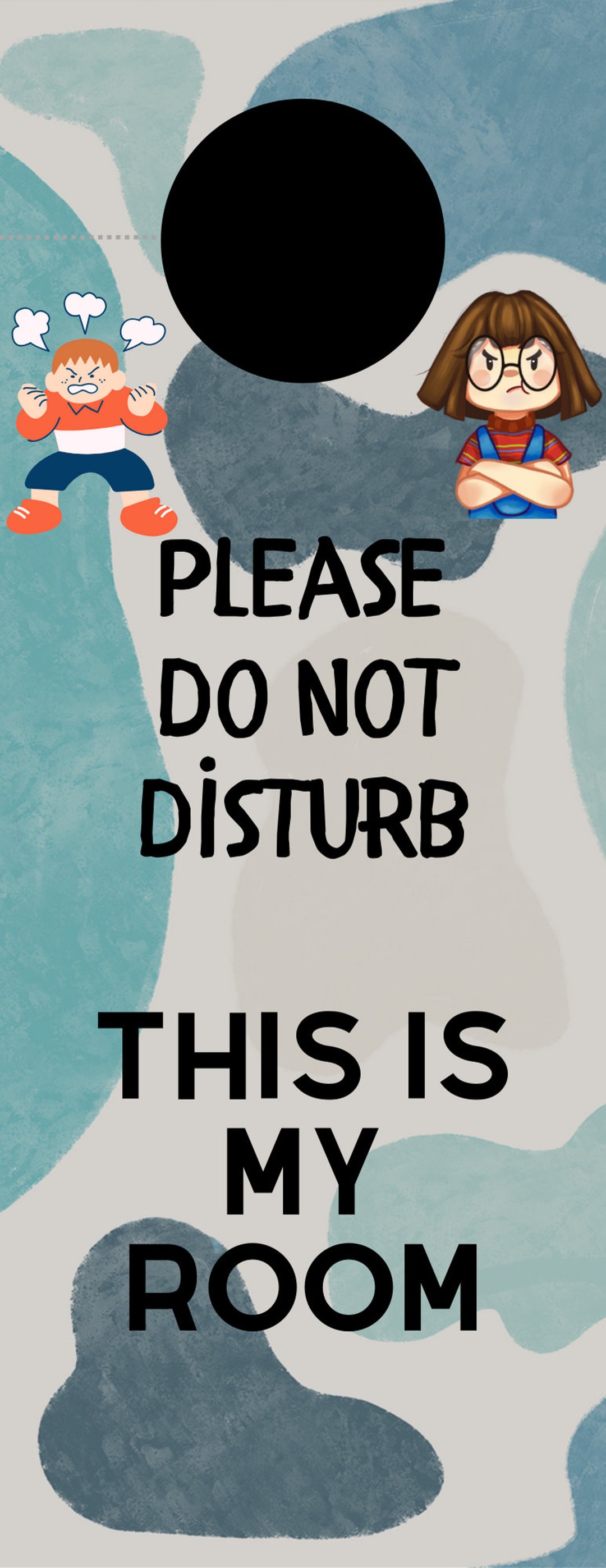 Door Hanger Template, Printable Do Not Disturb Door Tag, Door Hanger ...