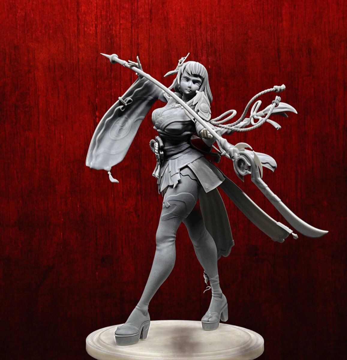 Raiden Shogun 3D Model Genshin Girl STL File 3D Printing Game Character ...