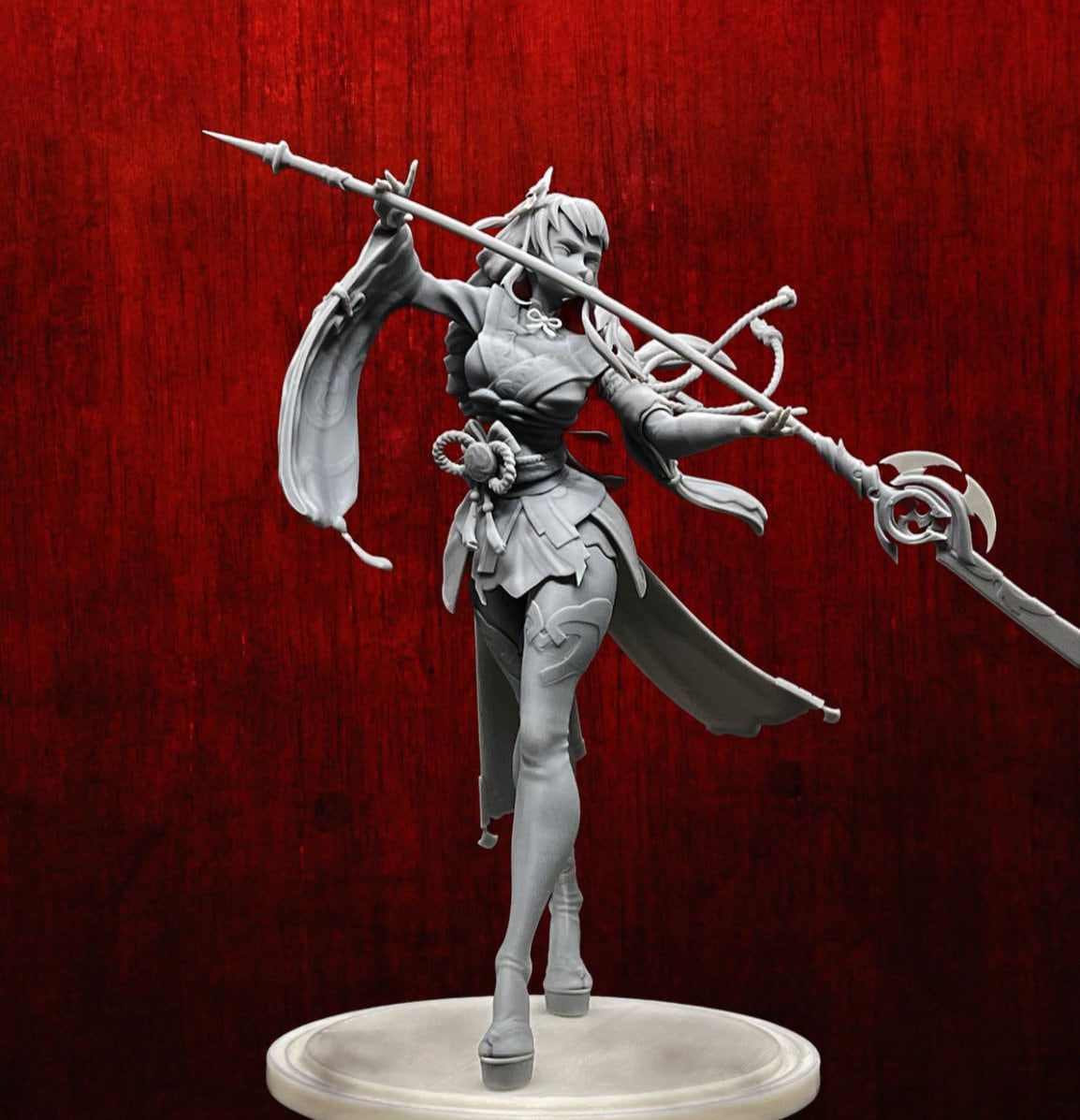 Raiden Shogun 3D Model Genshin Girl STL File 3D Printing Game Character ...