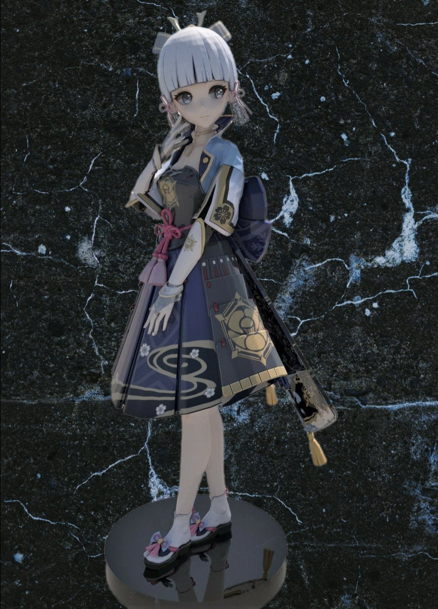Genshin Impact Kamisato Ayaka 3D Print Model File Genshin Girl STL File ...