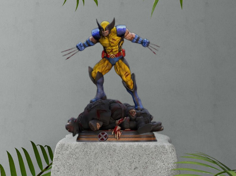 Wolverine Statue Model for 3D Printer Stl File Digital File Printing ...