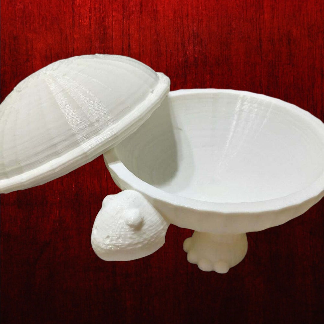Footed Turtle Bowl 3D STL Surprise for Animal Lovers Pet Decor Bowl, 3D ...