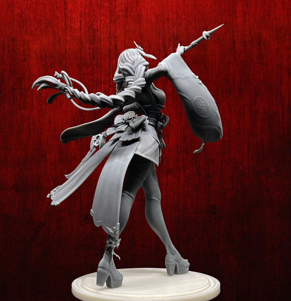 Raiden Shogun 3D Model Genshin Girl STL File 3D Printing Game Character ...