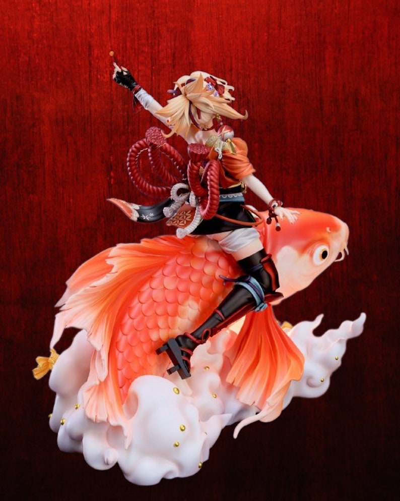 Yoimiya Genshin Impact 3D Anime STL File Anime Genshin Girl STL 3D ...