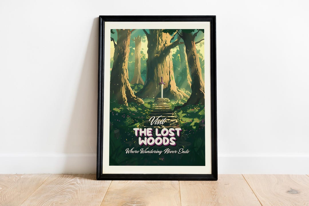 Lost Woods Travel Poster - Digital Print - Kingdom Poster - Etsy