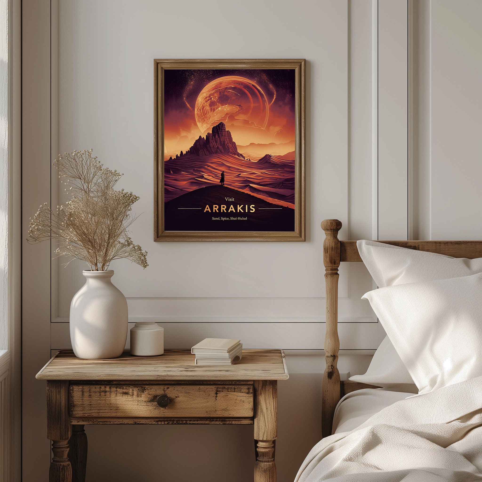Arrakis Vintage Tavel Poster Sand Dune Wall Art Digital Print - Etsy