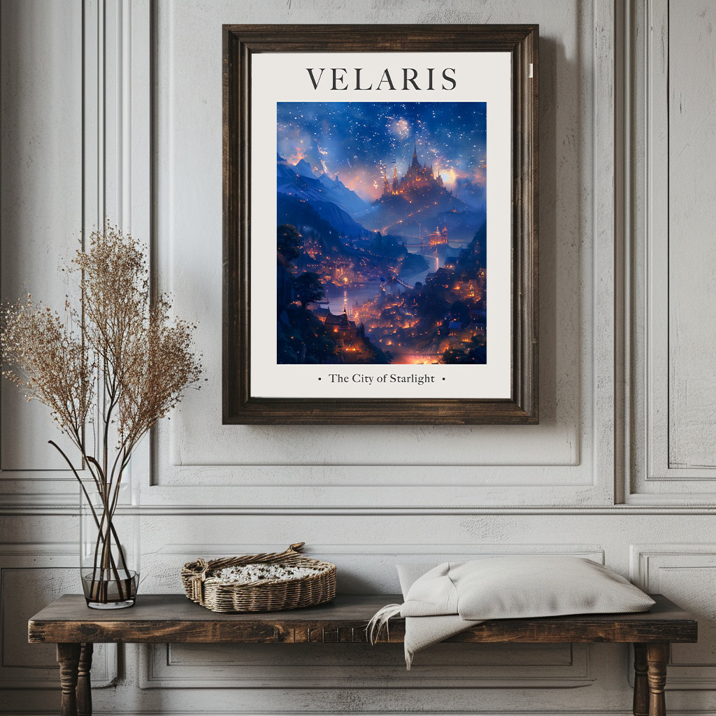 Velaris City of Starlight Poster Print Velaris ACOTAR Wall Art Night ...