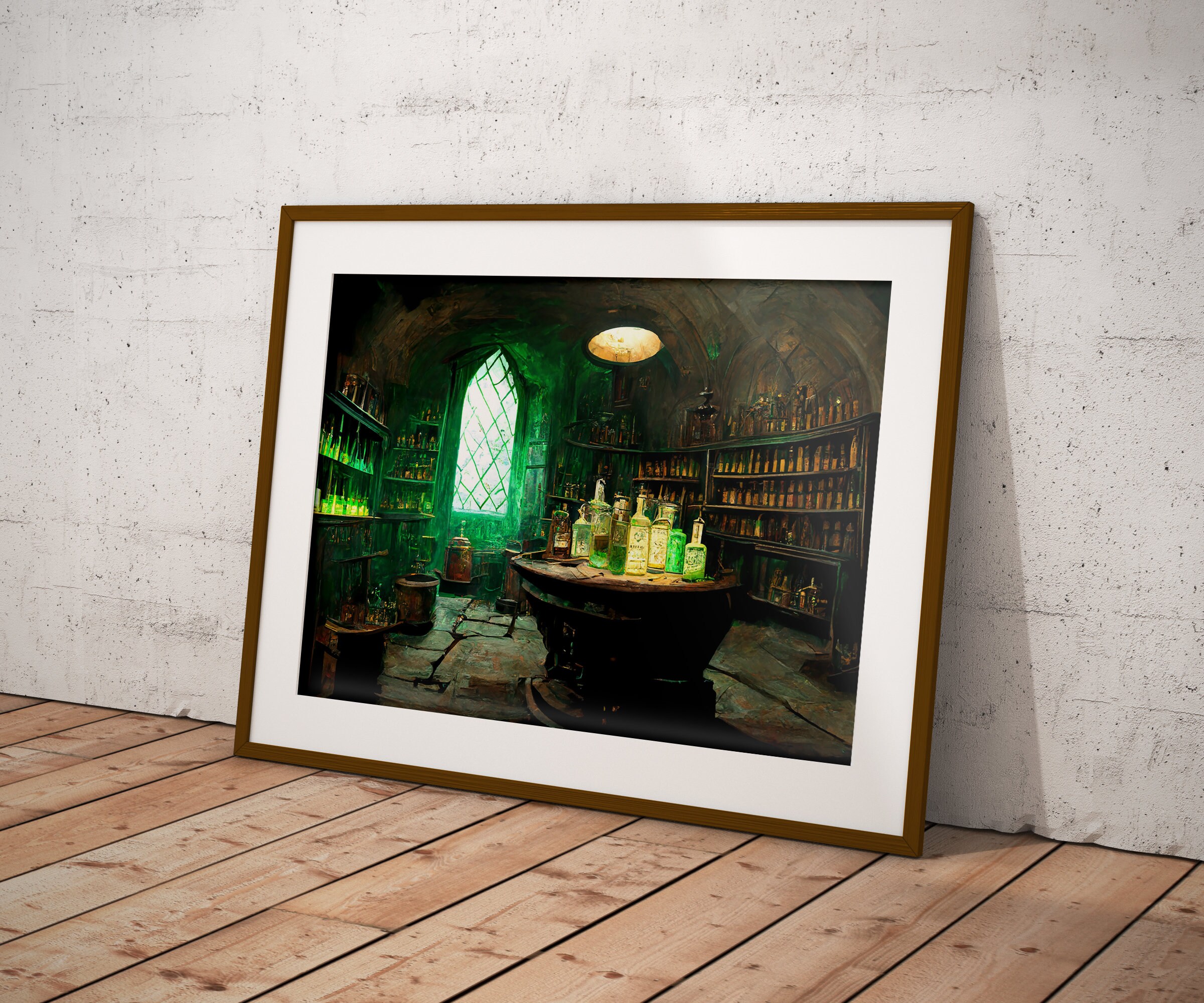 Dark Potion Class Print Professor Art Magical Castle Painting Dungeon ...