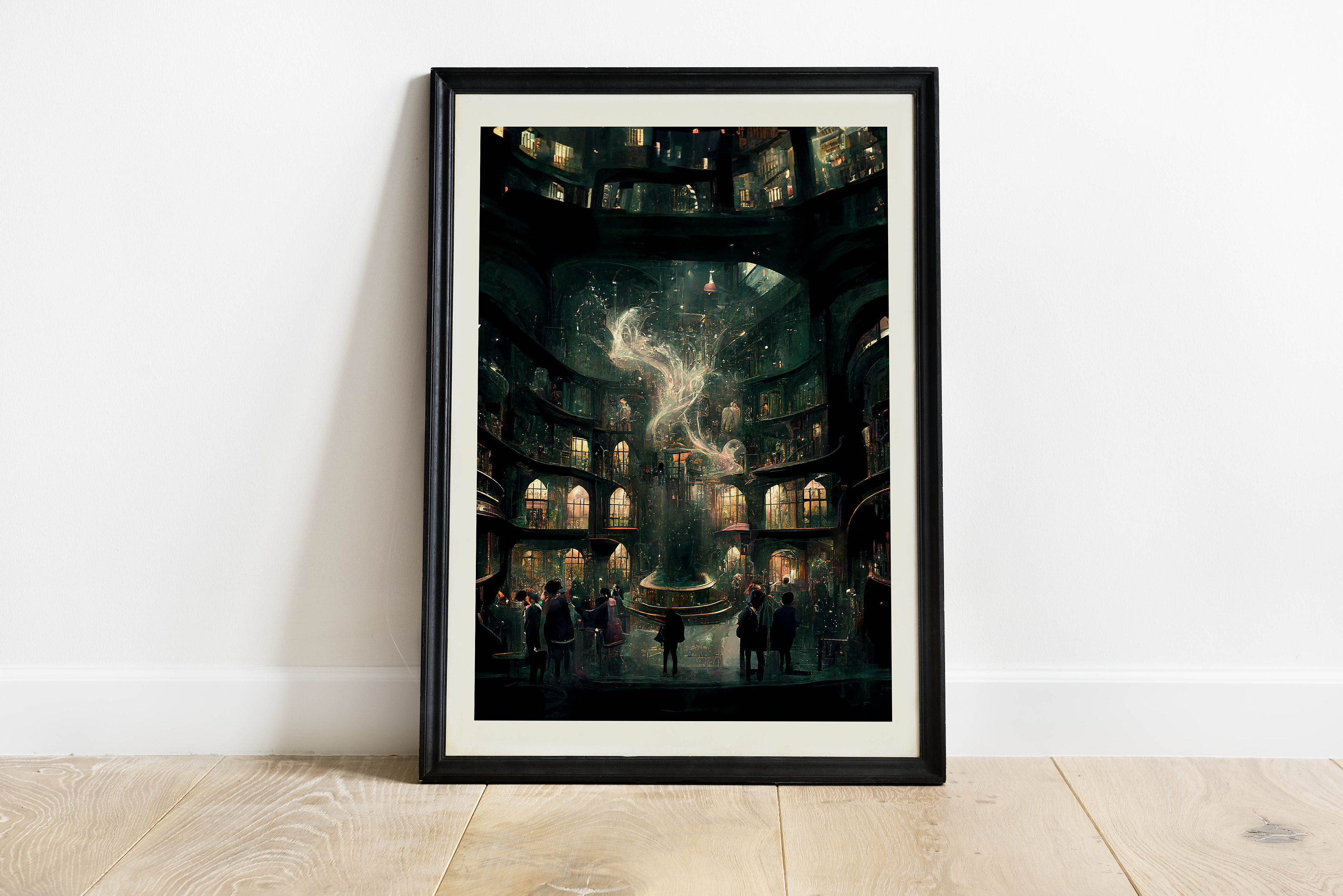 Magic Headquarters Poster, Enchanting Wizard Workplace Print, Sorcerer ...