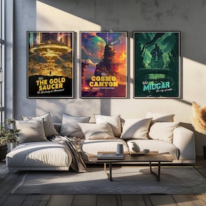 Fantasy Final Poster - FF7 Set of 3 Posters - FF7 Illustration Art ...