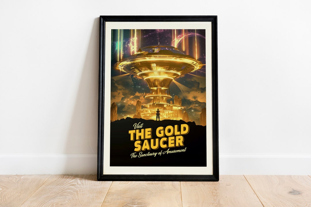 The Gold Saucer Travel Poster Print - Fantasy 7 Poster - Chocobo Print - Etsy