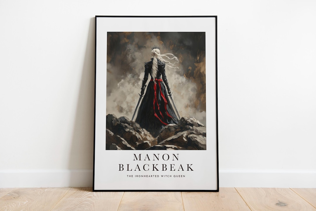 Manon Blackbeak Art Print | Throne of Glass Witch Queen Wall Decor ...
