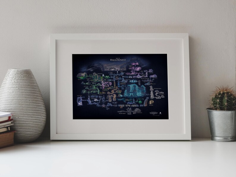 Hollow Knight Map of Hallownest Poster Digital Download, Home Decor ...